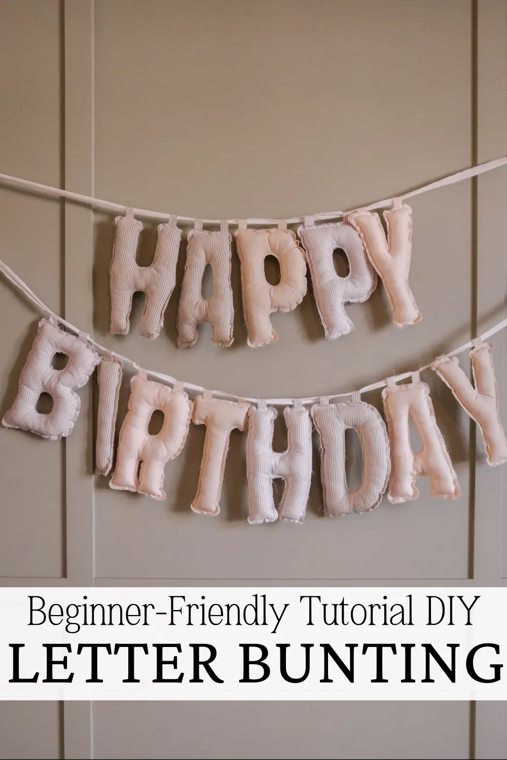 Beginner-Friendly Letter Bunting Tutorial - Gathering Glee
