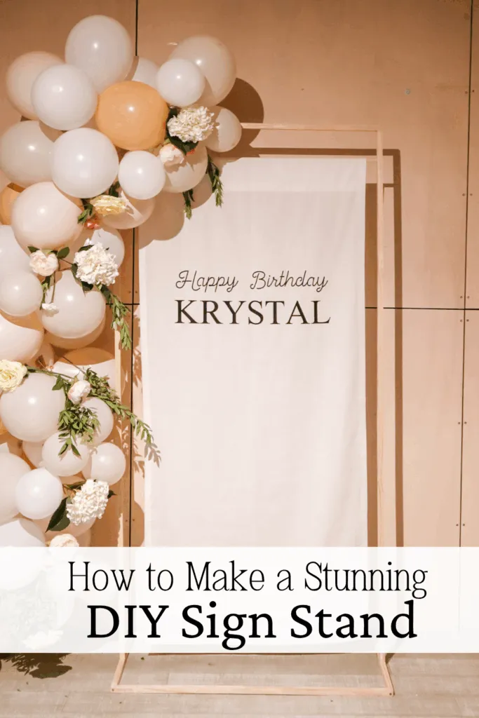 How to Make a Stunning DIY Sign Stand - Gathering Glee